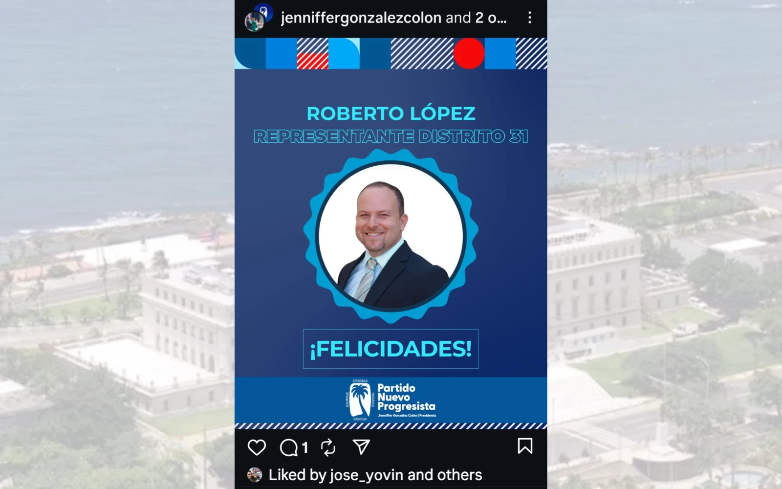 Roberto López gana primaria del PNP en el Distrito 31